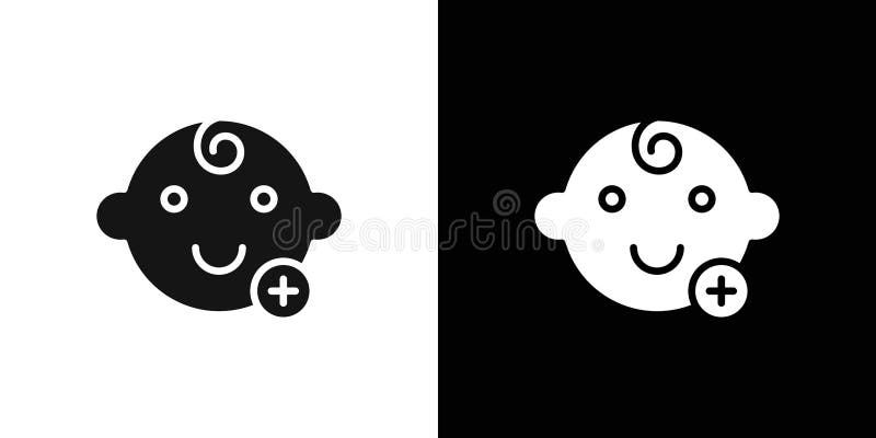 Adding a New Birth Icon Flat Fill Set Collection Stock Vector ...