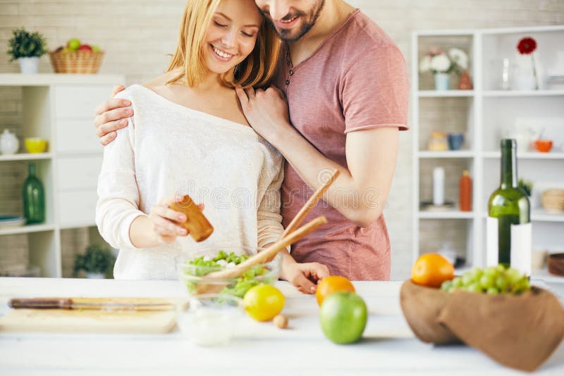 Adding salt stock image. Image of vegetable, young, salt - 63777711