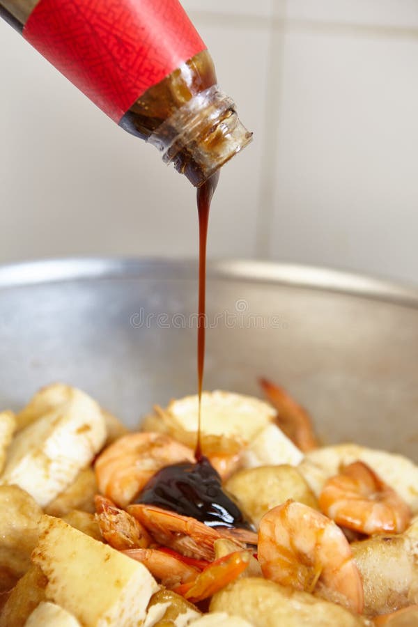 Adding sauce stock photo. Image of movement, blur, tofu - 55076328