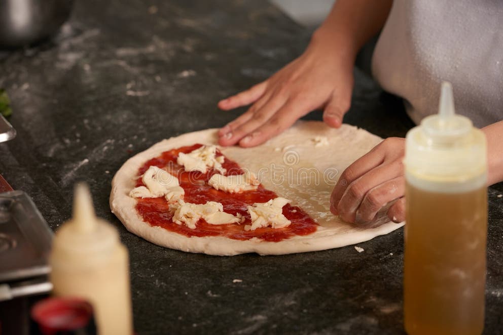 Adding toppings stock image. Image of adding, topping - 109447507