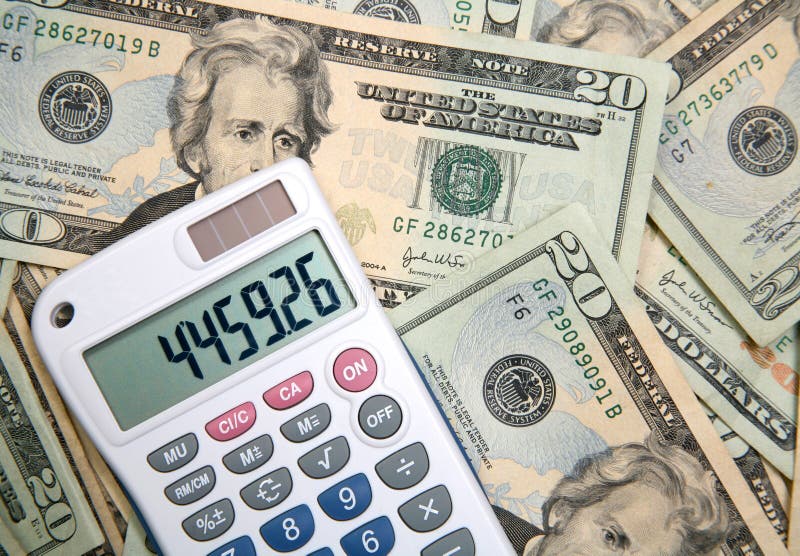 Adding it up stock image. Image of calculator, currency - 1488313
