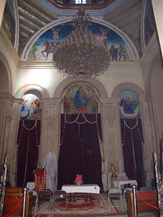 Addis Ababa, Ethiopia - 31 Dec 2011: the Church in Addis Ababa ...