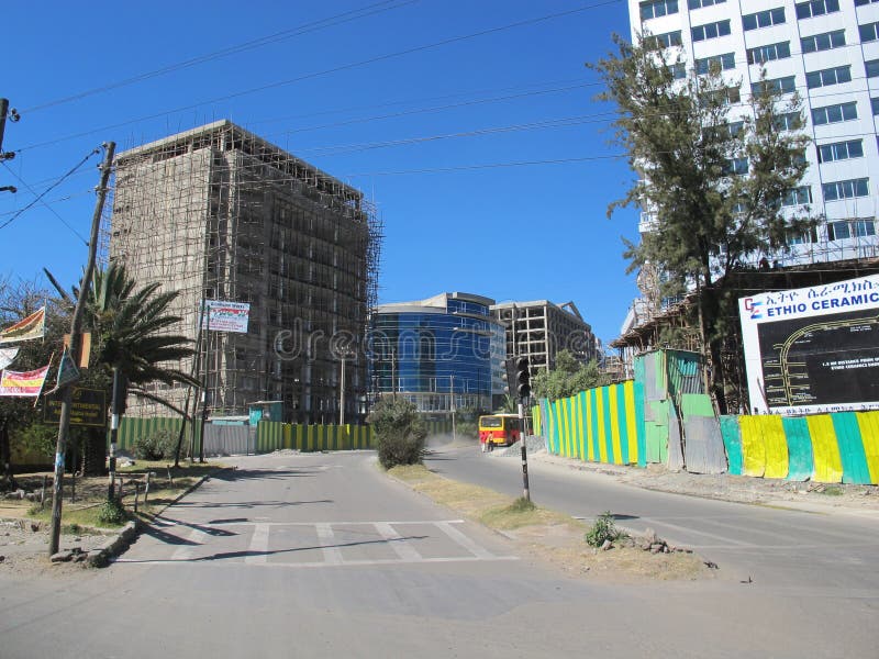 Addis Ababa, Ethiopia - 31 Dec 2011: the Street in Addis Ababa ...