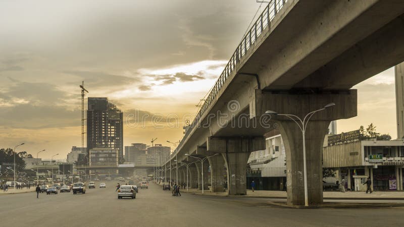 Addis Ababa Light Rail System Editorial Stock Photo - Image of ...