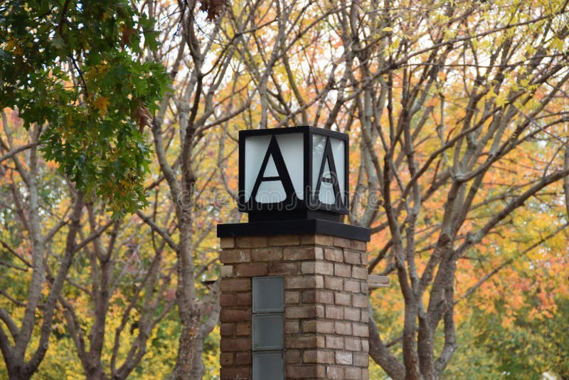 Addison Circle Park in Autumn Color Editorial Photo - Image of texas ...