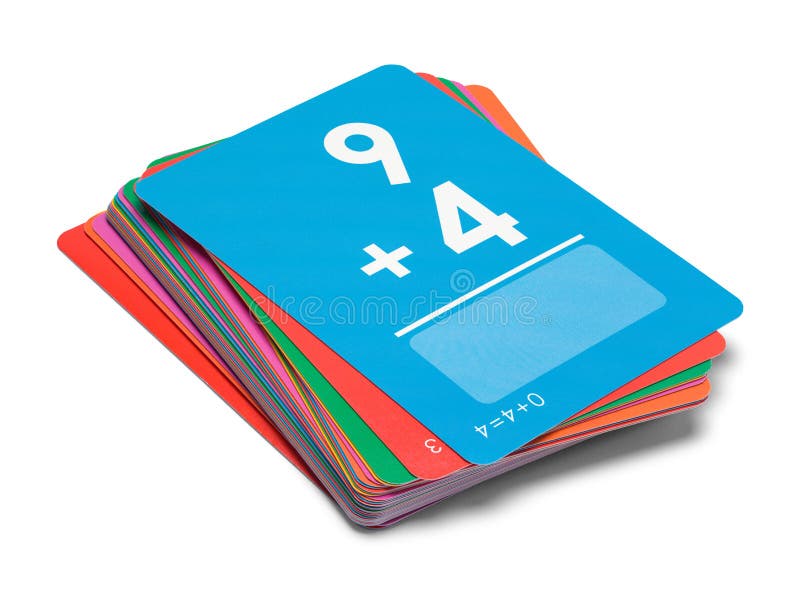 Addition Cards stock photo. Image of math, stack, cards - 237342758