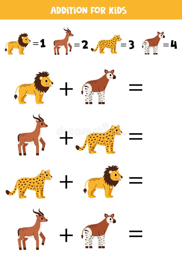 Numbers African Animals Stock Illustrations – 112 Numbers African ...