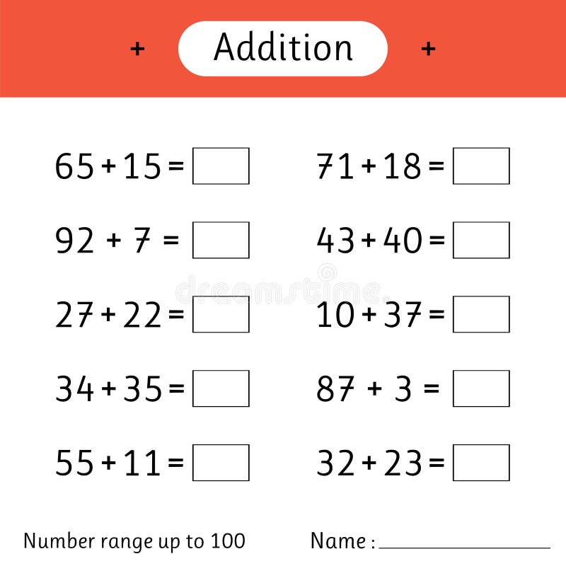 Addition. Number Range Up To 10. Mathematics. Math Worksheet for Kids ...