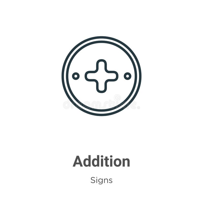 Addition Sign Outline