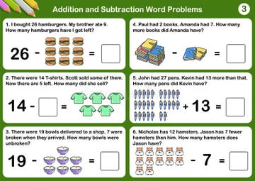 Math Word Problems Stock Illustrations – 24 Math Word Problems Stock ...