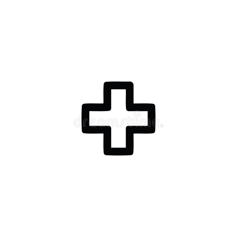 Addition Symbol Icon Symbol Stock Vector - Illustration of plus ...