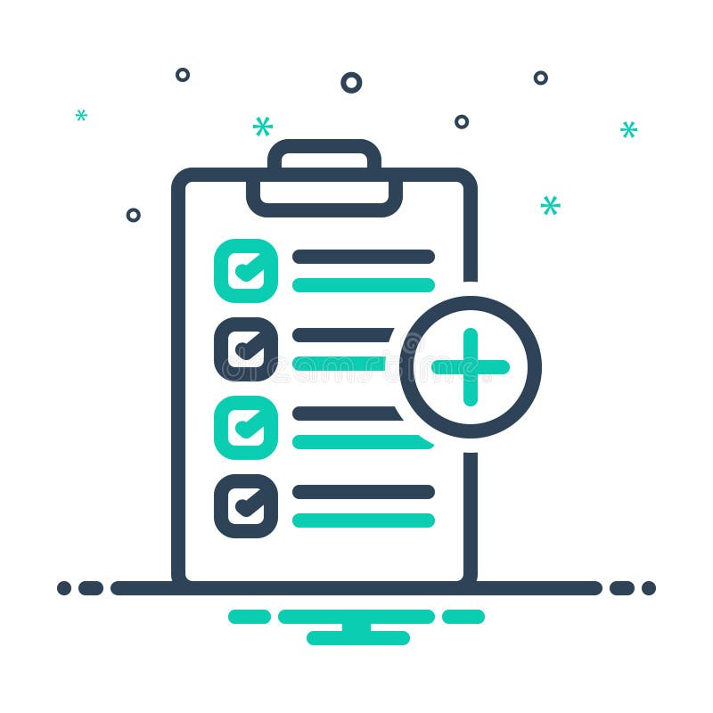 Mix Icon for Additional, Extra and Paper Stock Vector - Illustration of ...