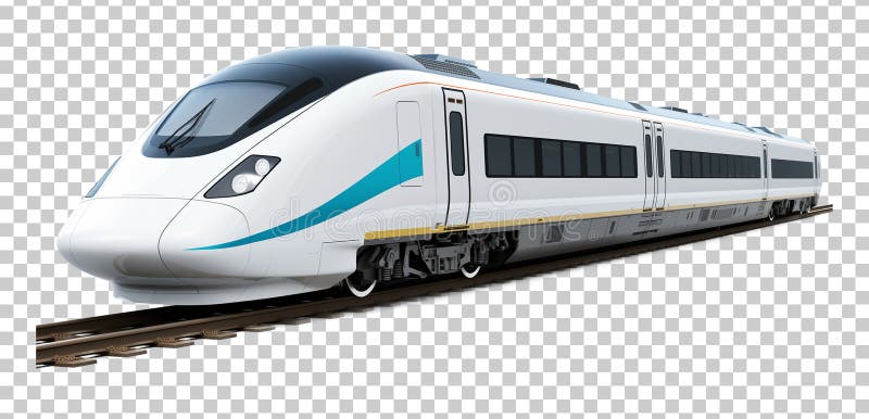 Bullet Train Isolated on Transparent Background PNG Stock Image ...