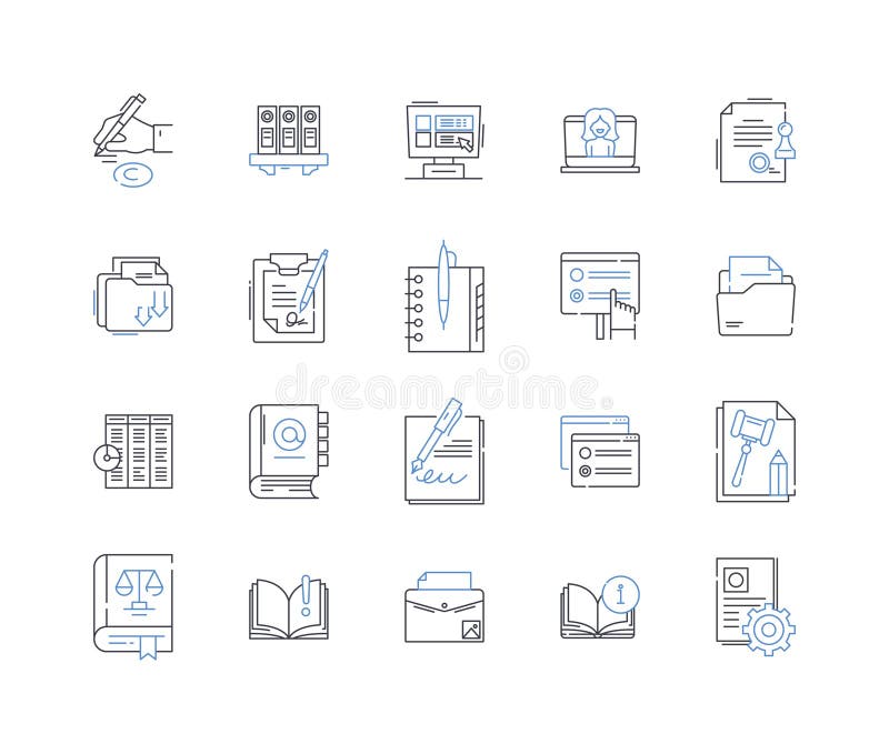 Additional Studies Line Icons Collection. Research, Expansion ...