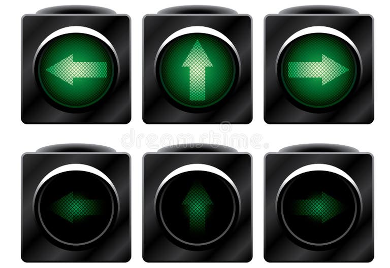 Additional traffic light. stock vector. Illustration of mode - 4587750