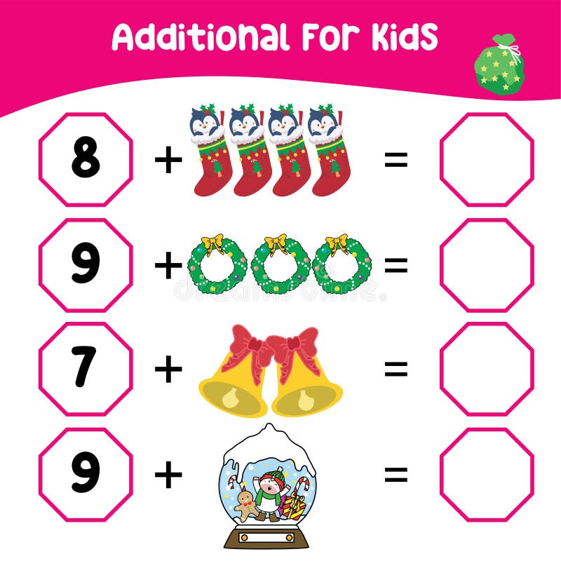 Additional Worksheet. Counting Activity Worksheet for Children Stock ...
