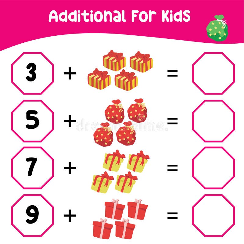Additional Worksheet. Counting Activity Worksheet for Children Stock ...