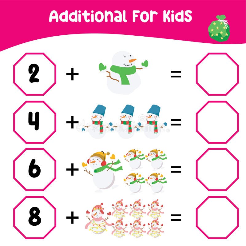 Additional Worksheet. Counting Activity Worksheet for Children Stock ...