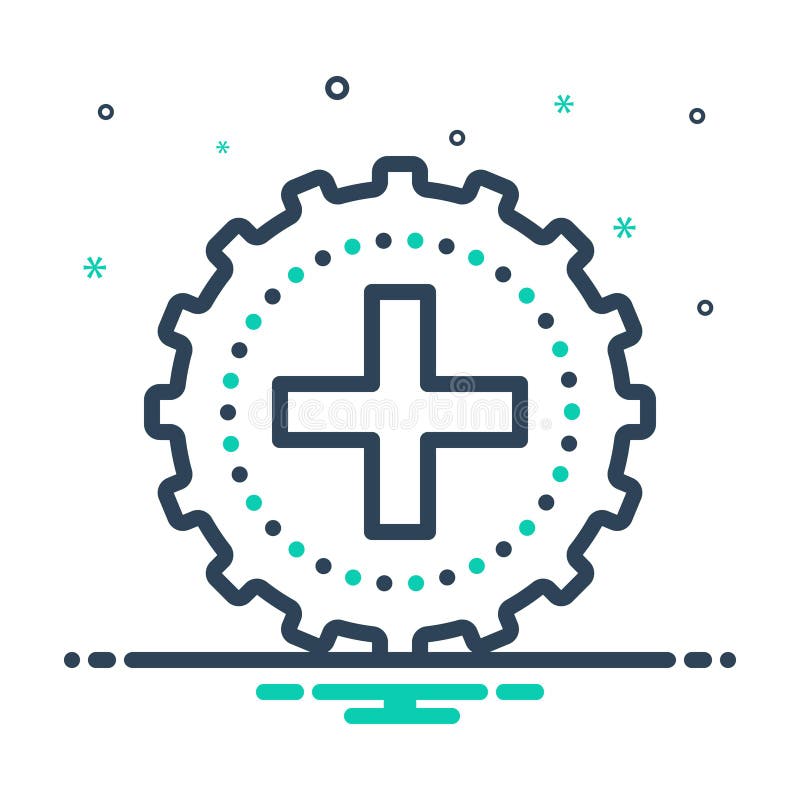 Mix Icon for Additions, Add and First Stock Illustration - Illustration ...