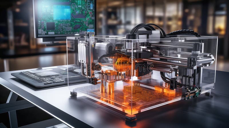 Additive Hardware Technology Stock Illustration - Illustration of ...