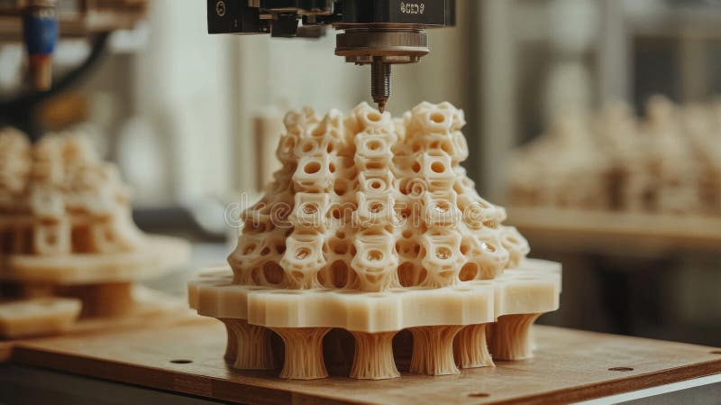 Additive Manufacturing Creates Intricate Three Dimensional Object Stock ...