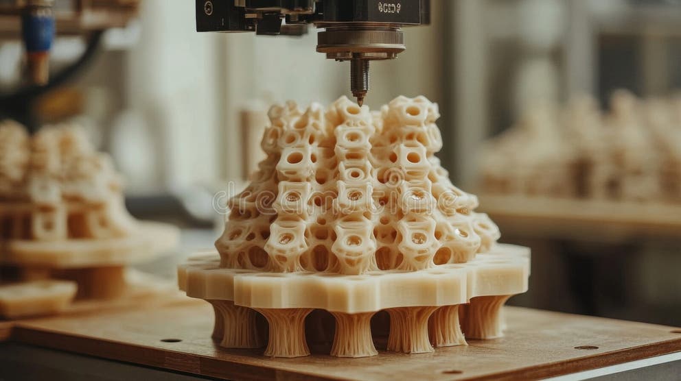 Additive Manufacturing Creates Intricate Three Dimensional Object Stock ...