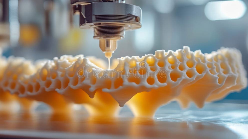 Additive Manufacturing Creates Porous Three Dimensional Object Stock ...