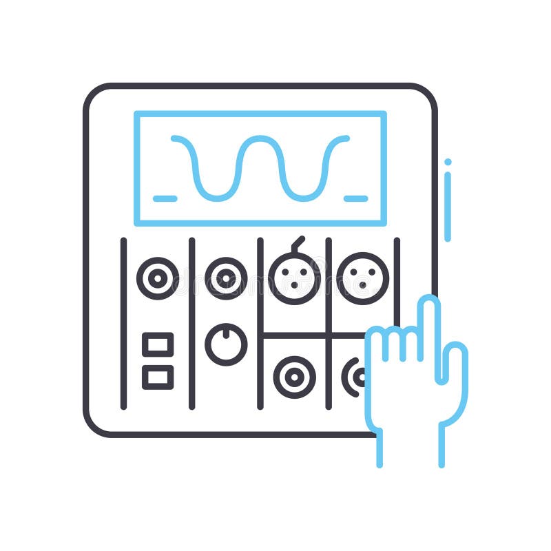 Additive Synthesis Line Icon, Outline Symbol, Vector Illustration ...