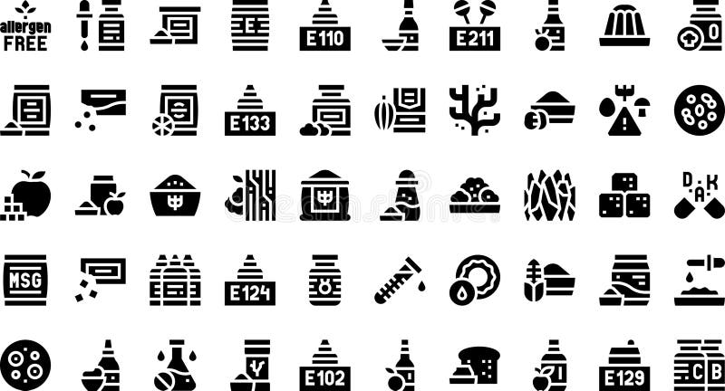 Additives Icons High-Quality Vector Icons Collection with Editable ...