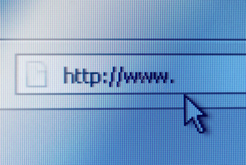 Address Bar on Computer Screen Stock Image - Image of hyperlink, search ...