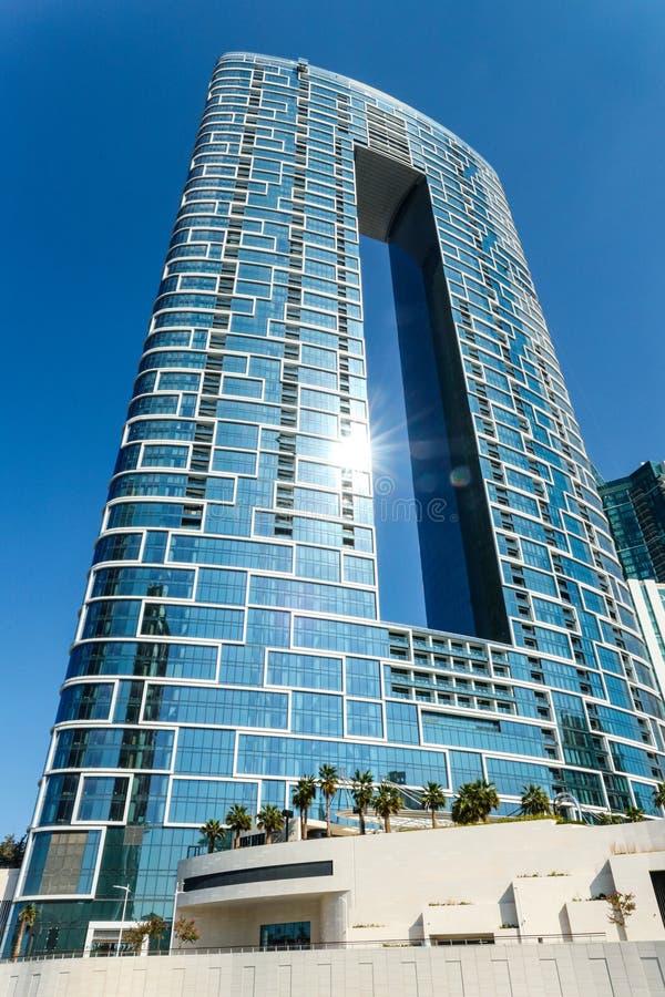 Address Beach Resort, View from Sea Dubai Marina Skyscrapers ...