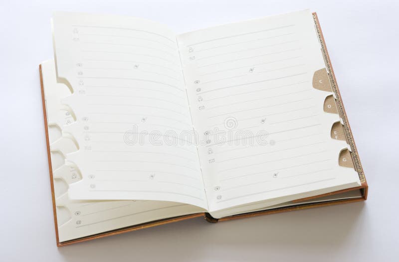 Organiser Address Page stock image. Image of office, contact - 79193151