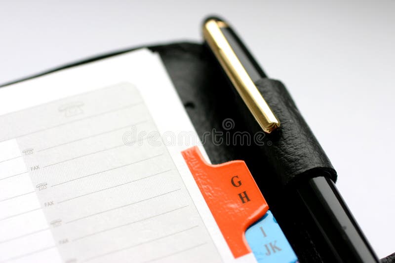 Address book stock photo. Image of address, black, close - 6822