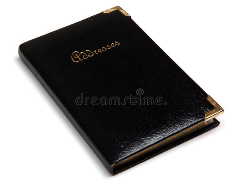 Address book stock photo. Image of address, black, close - 6822
