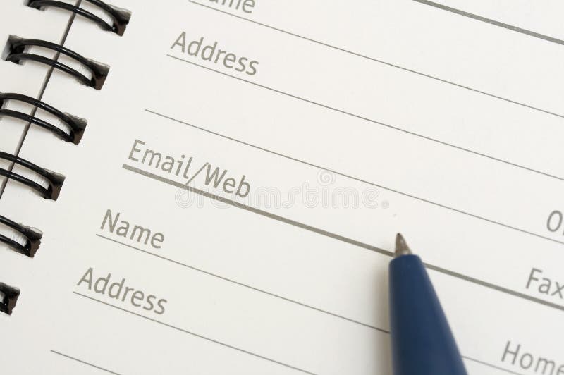 Address book stock photo. Image of address, organizer - 7913566