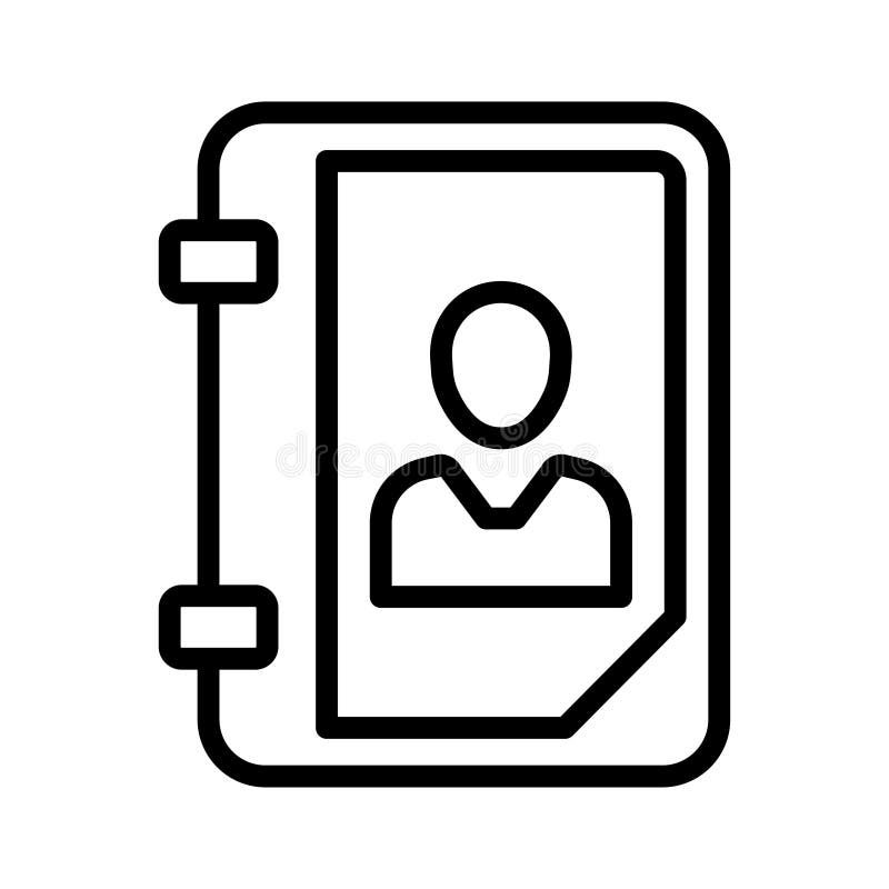 Address book icon stock vector. Illustration of address - 223737238