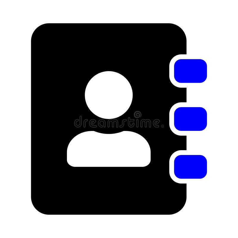 Address Book Icon stock vector. Illustration of education - 198761358