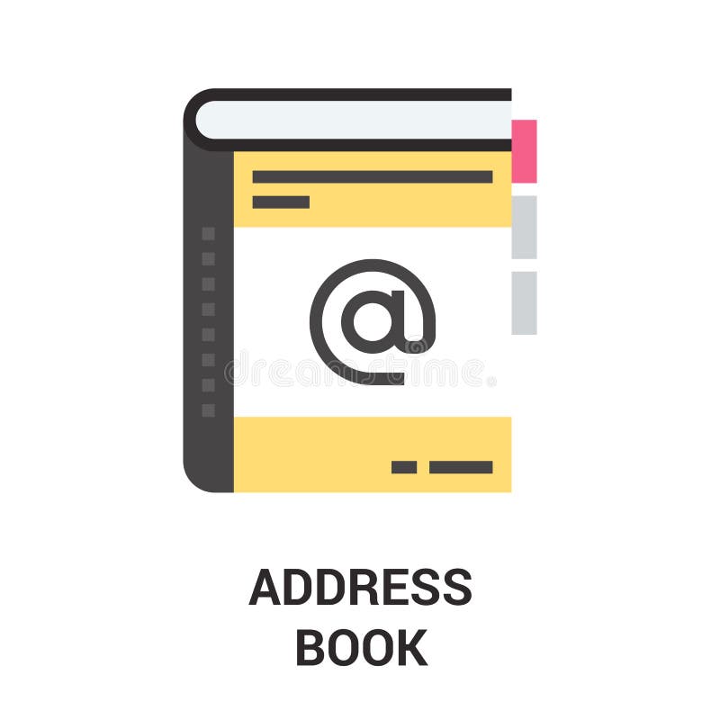 Address book icon concept stock vector. Illustration of analytics ...