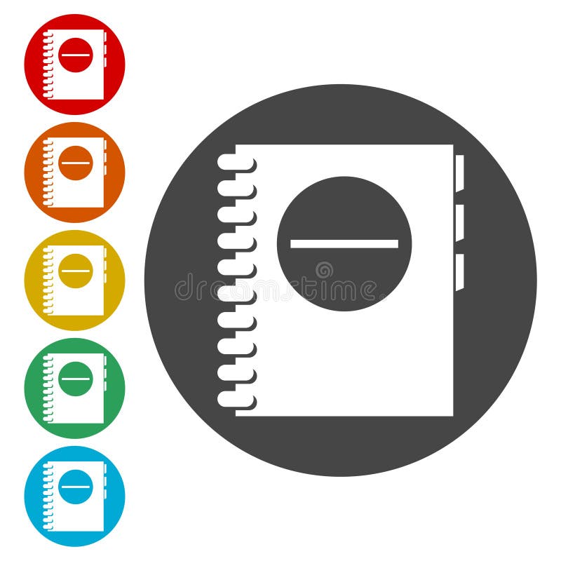 Address book icon stock vector. Illustration of address - 183999357