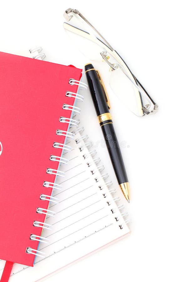 Address Book & Pen with Copy Space. Stock Image - Image of mail, name ...