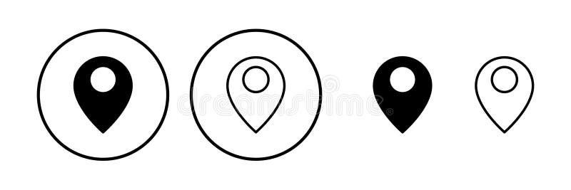 Address Symbol Icon Vector . Address Icon Stock Vector - Illustration ...