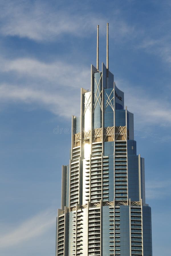 The Address Boulevard Dubai Tower, UAE Editorial Stock Image - Image of ...