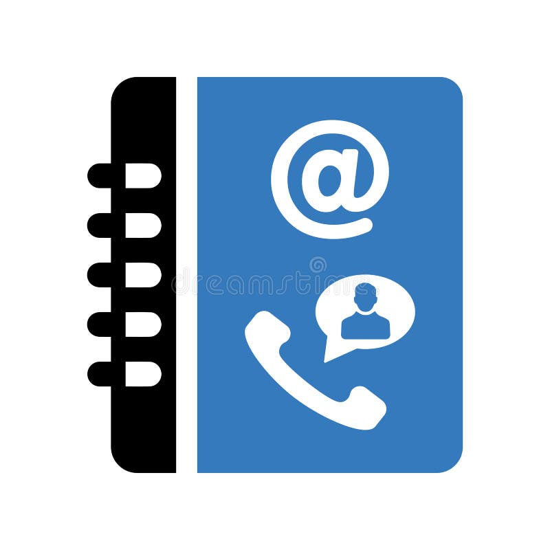 Address, Contact, Book Icon. Simple Flat Design Concept Stock ...