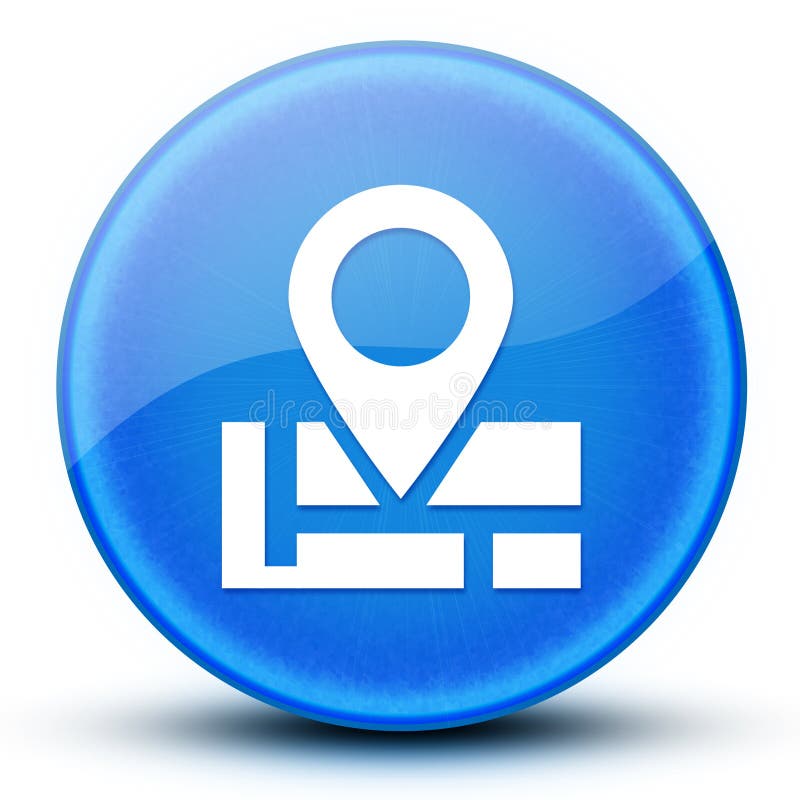 Address Eyeball Glossy Elegant Blue Round Button Abstract Stock ...