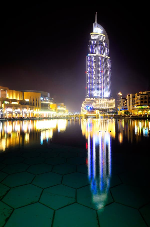 The Address hotel Dubai stock photo. Image of dubai, downtown - 85784392