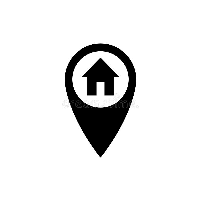 Address Icon . Location Icon. Address Symbol. Pin Stock Vector ...