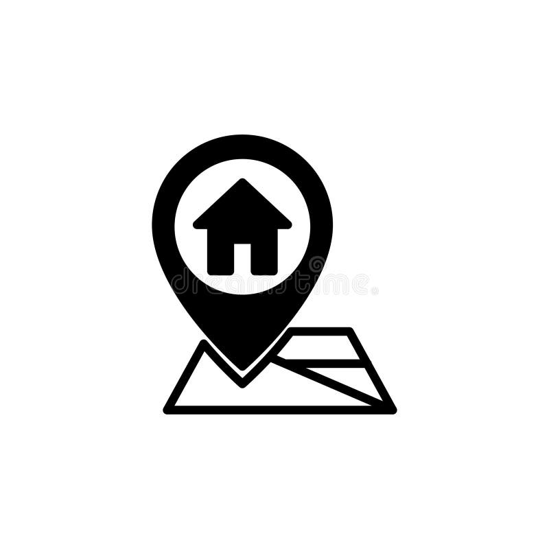 Address Icon . Location Icon. Address Symbol. Pin Stock Vector ...