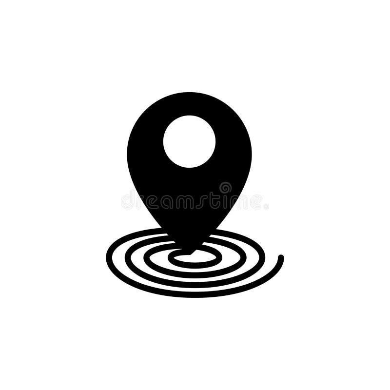 Address Icon . Location Icon. Address Symbol. Pin Stock Vector ...