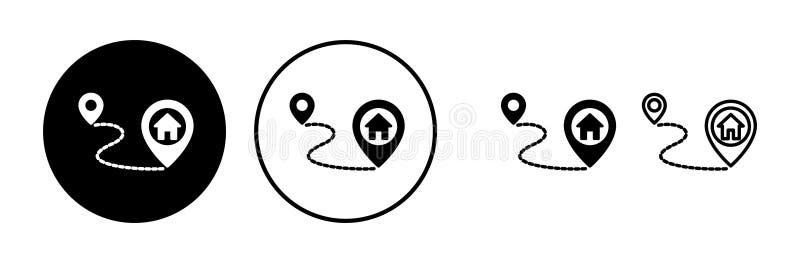 Address Icon . Location Icon. Address Symbol. Pin Stock Vector ...