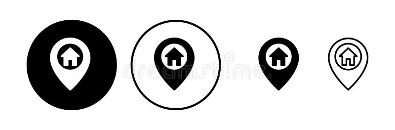 Address Icon . Location Icon. Address Symbol. Pin Stock Vector ...
